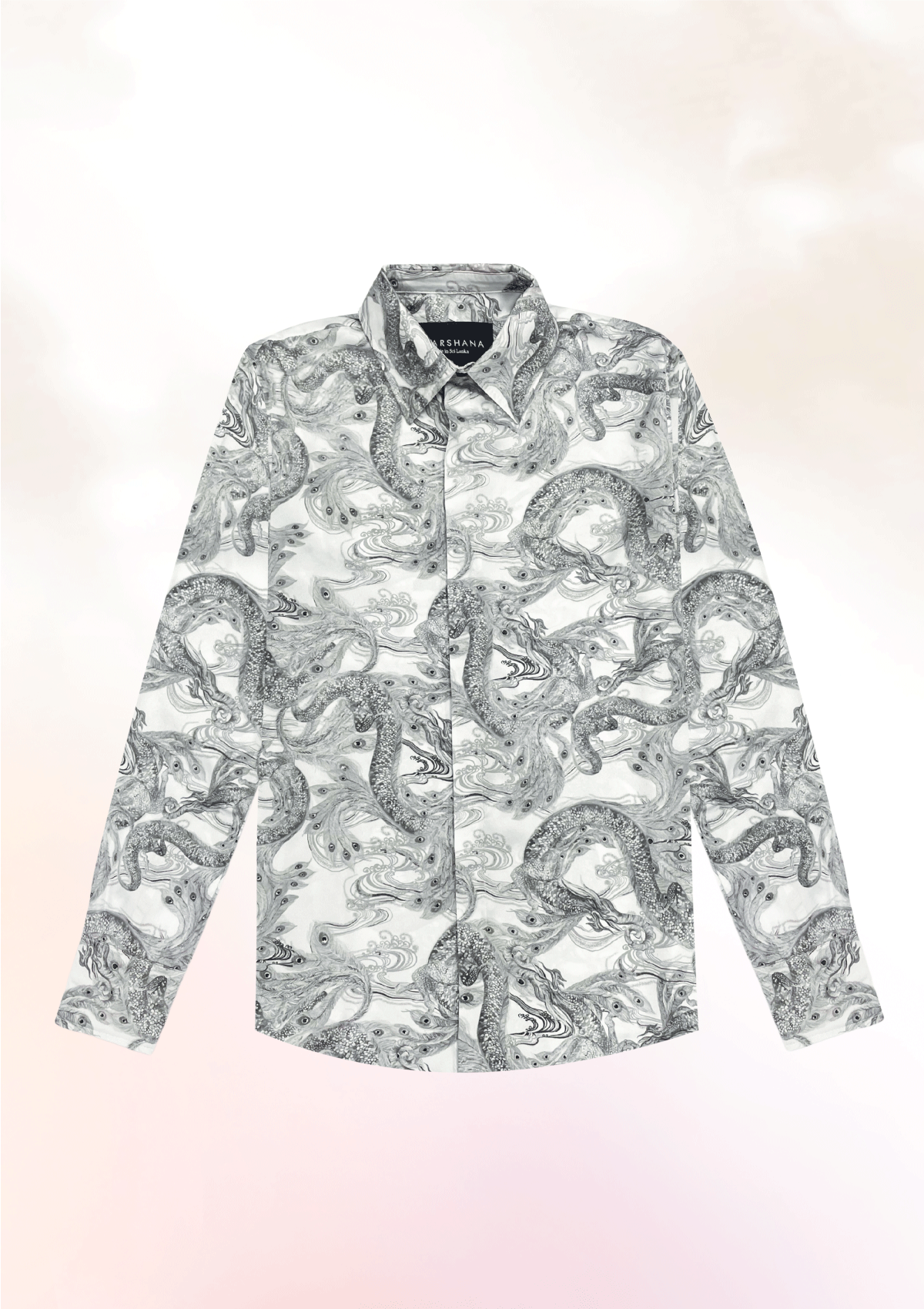 Monochrome Raksha Long Sleeve Shirt – Tharshana - Online Design Store