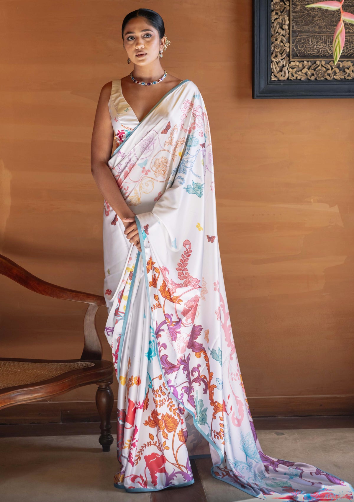 Baroque Tulip Vibrant Saree – Tharshana - Online Design Store